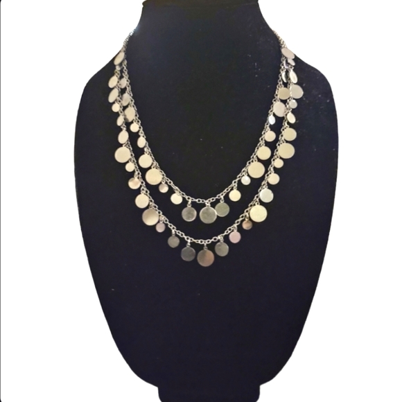 JTV | Jewelry | Nwt Stunning Silver Double Chain Necklace | Poshmark